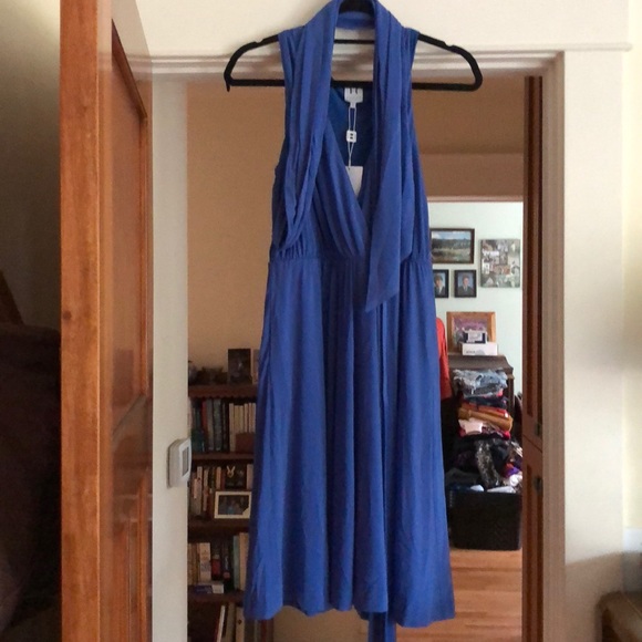 Halston Heritage | Dresses | New Halston Heritage Wrapped Bodice Dress ...